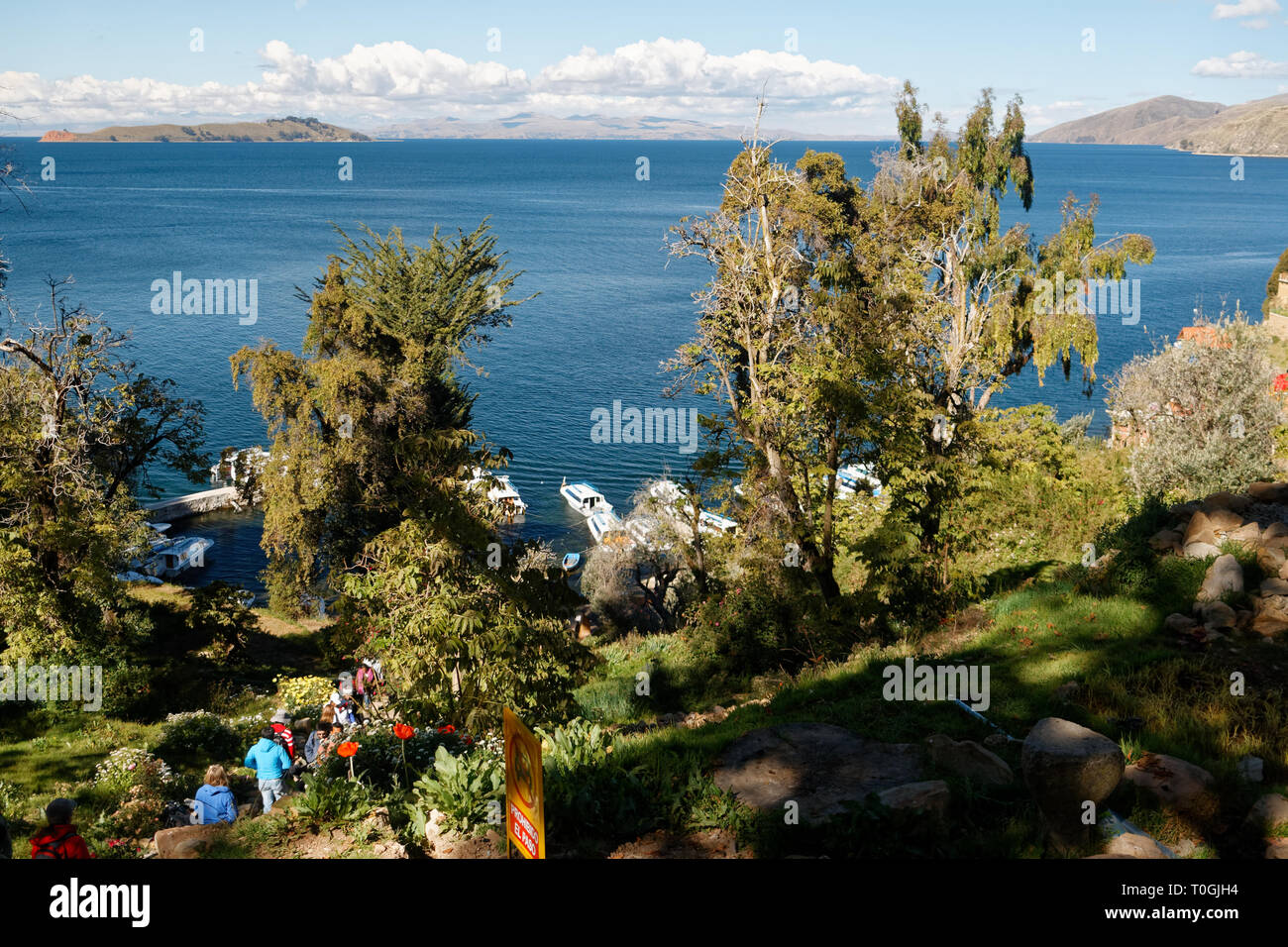 Isla del Sol (Island of the Sun on Lake Titicaca, Bolivia Stock Photo ...