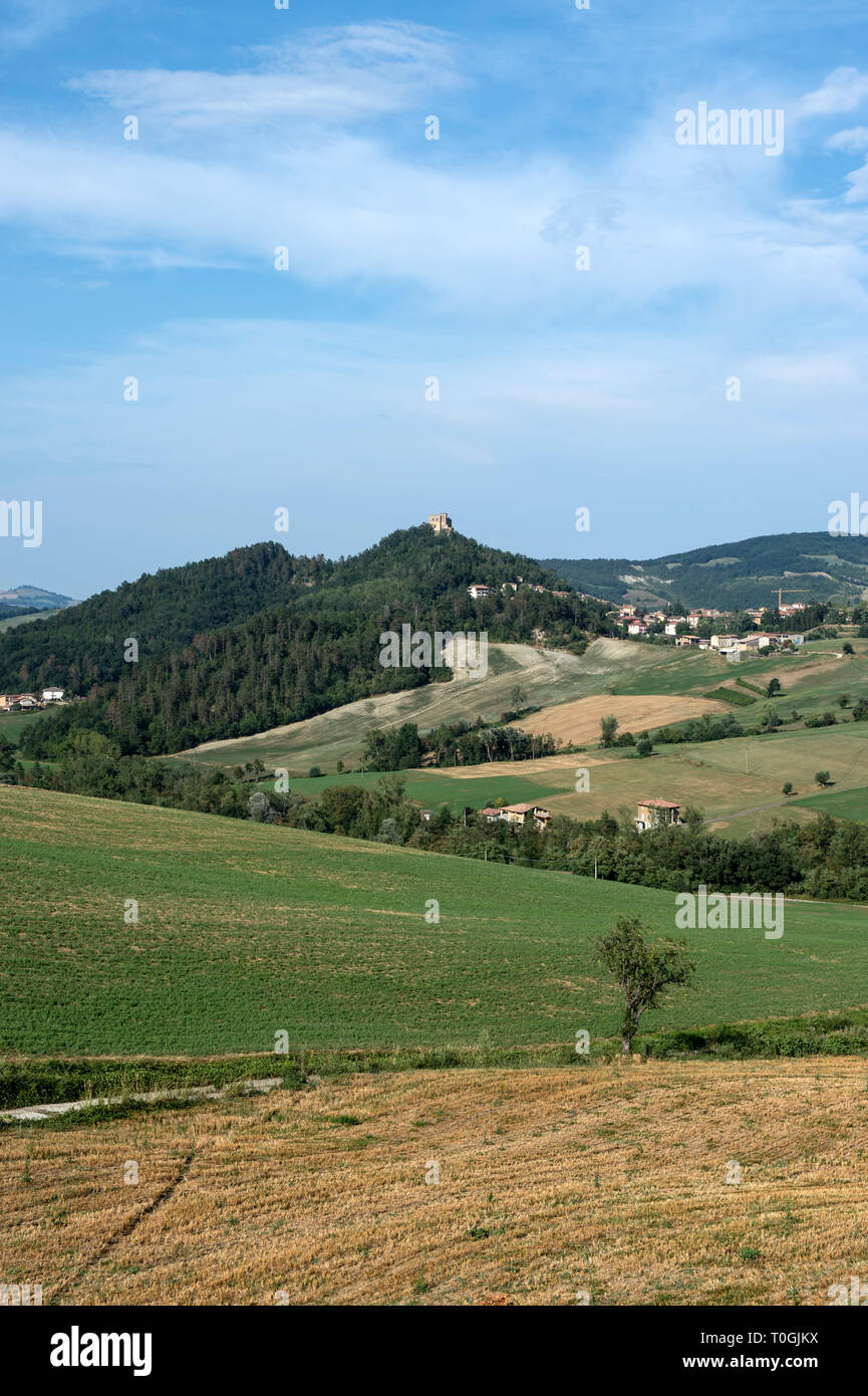 Countryside with zavattarello castle hi-res stock photography and ...