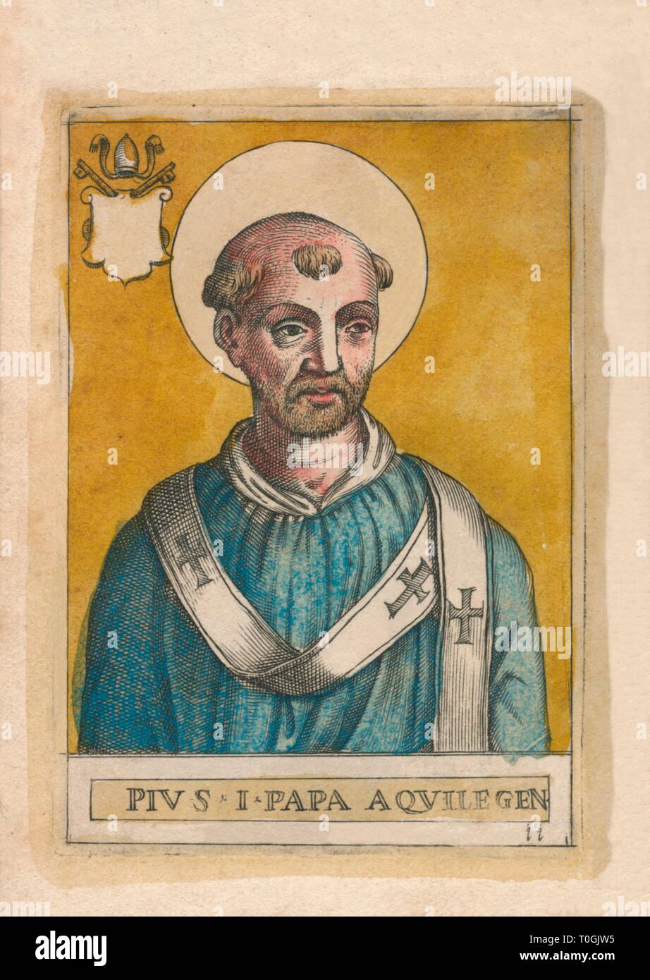 Pope Pius I. Creator: Unknown Stock Photo - Alamy