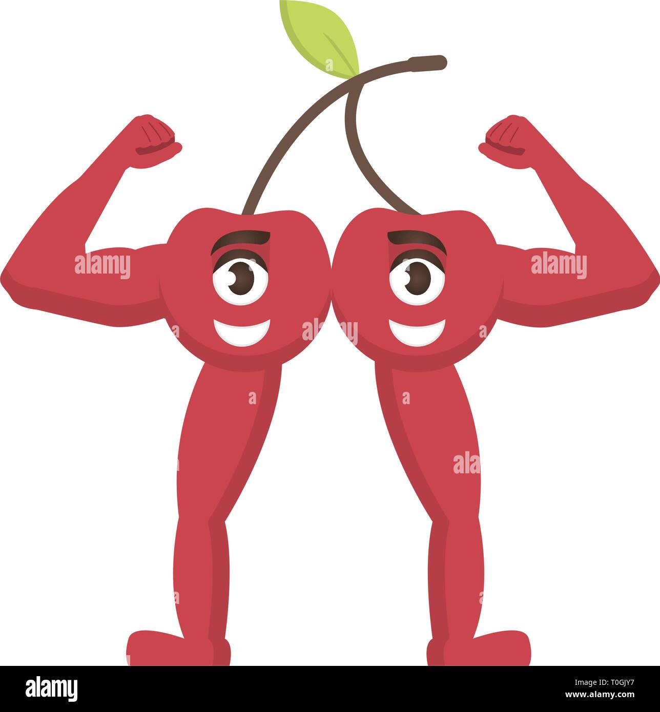 Red berry in the mouth Stock Vector Images - Alamy