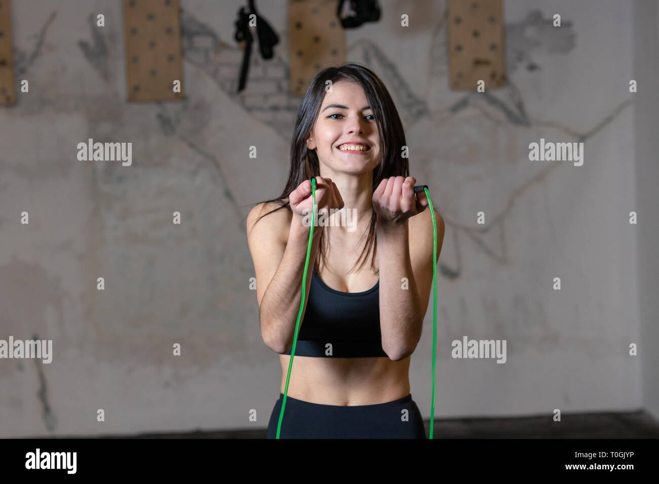 Child girl skipping rope hi-res stock photography and images - Alamy