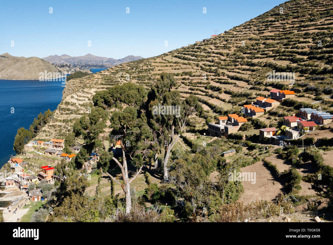Isla del Sol (Island of the Sun on Lake Titicaca, Bolivia Stock Photo ...