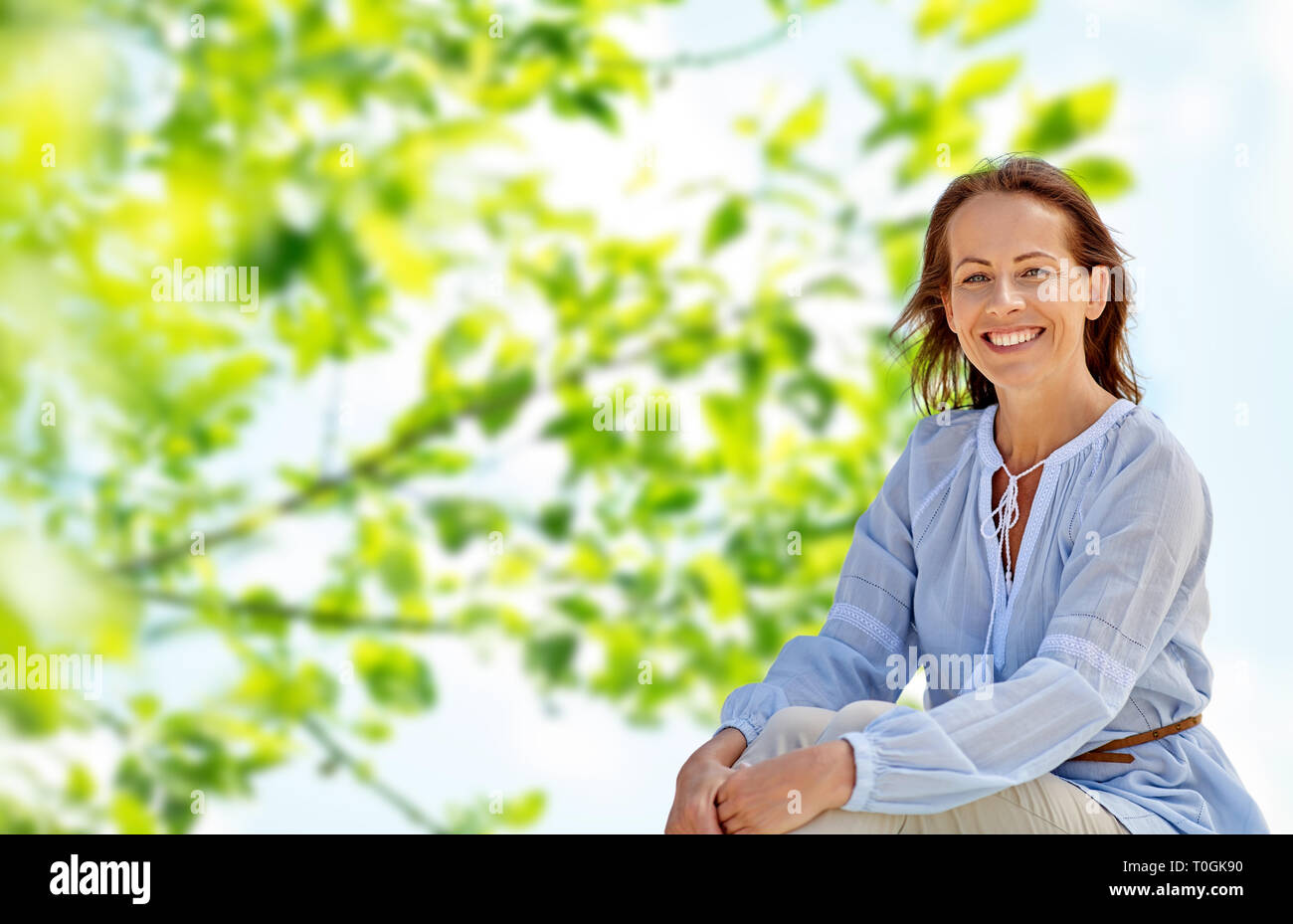 Natural woman 40s hi-res stock photography and images - Alamy