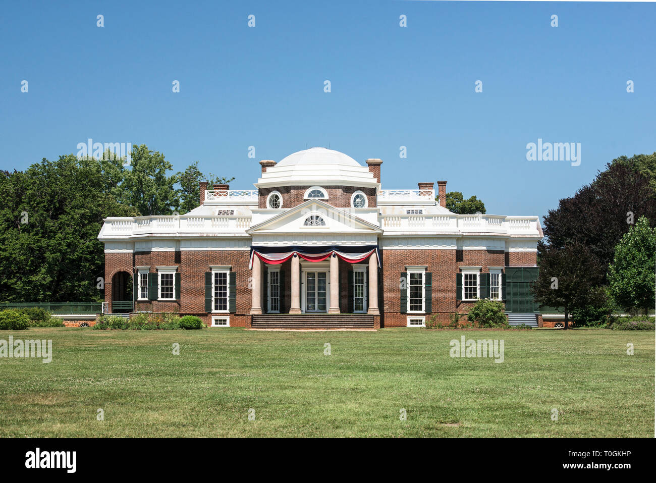 Thomas jeffersons iconic charlottesville plantation hi-res stock ...