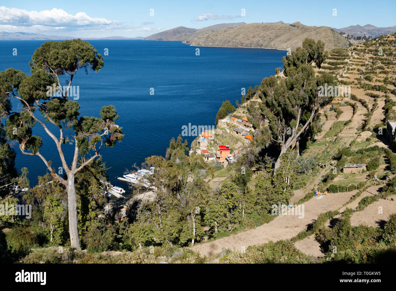 Isla del Sol (Island of the Sun on Lake Titicaca, Bolivia Stock Photo ...