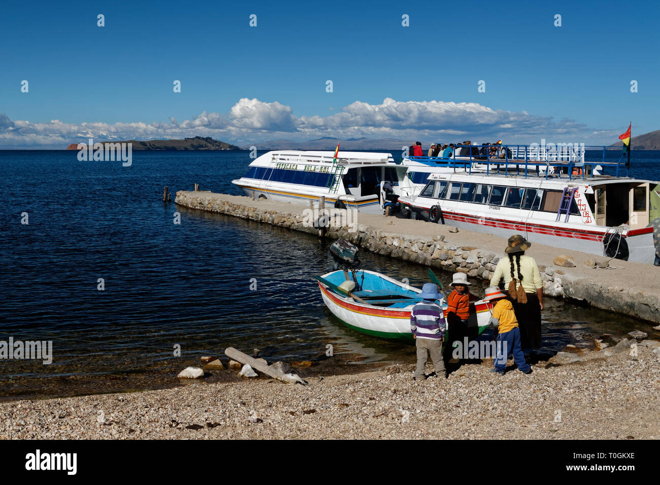 Isla del Sol (Island of the Sun on Lake Titicaca, Bolivia Stock Photo ...