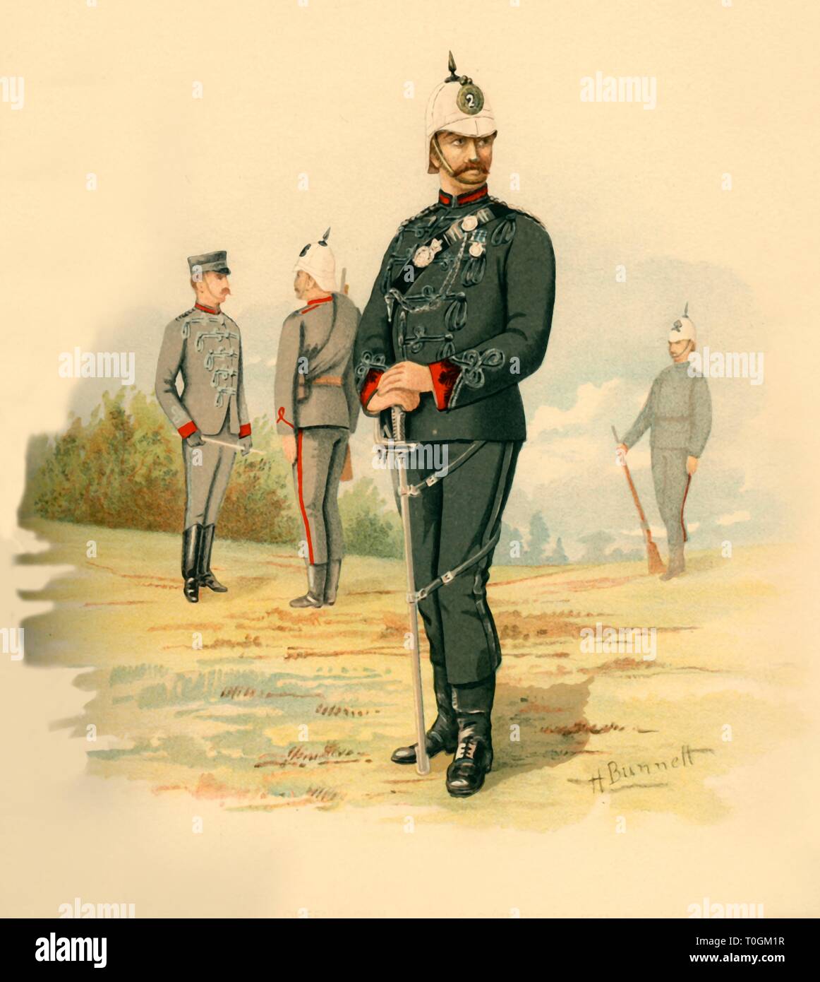 'The 2nd Queen's Own Rifles (Canada)', 1890. Creator: Godfrey Douglas ...