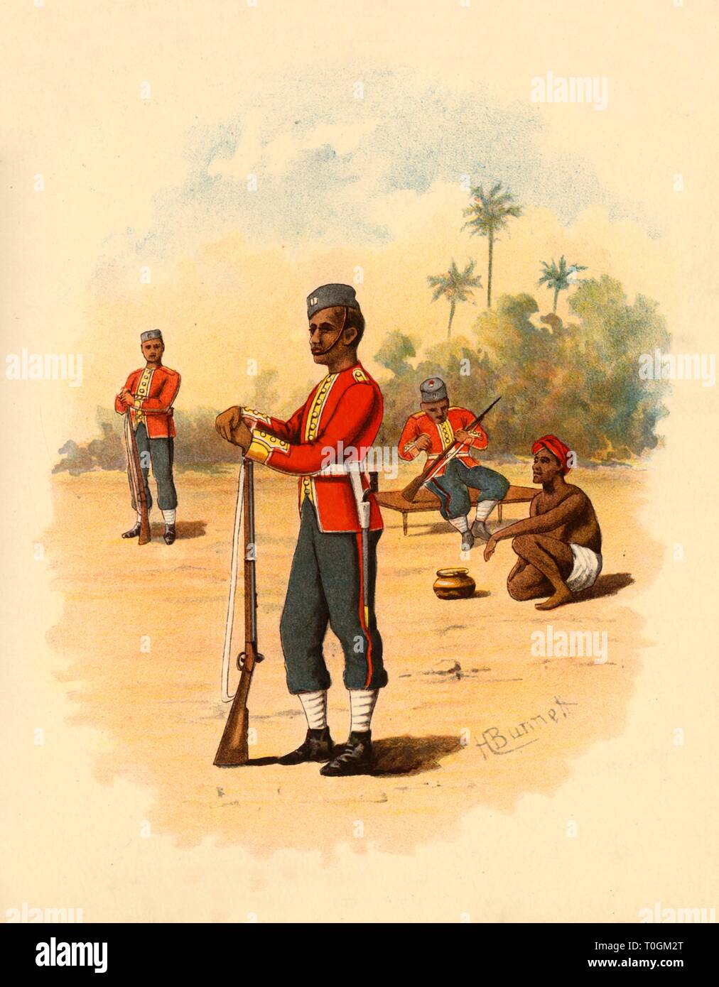 '11th Bengal Native Infantry', 1890. Creator: Godfrey Douglas Giles ...