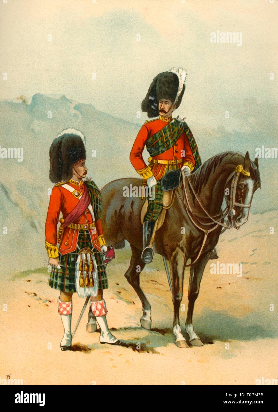 'The 72nd - Seaforth Highlanders', 1890. Creator: Godfrey Douglas Giles ...