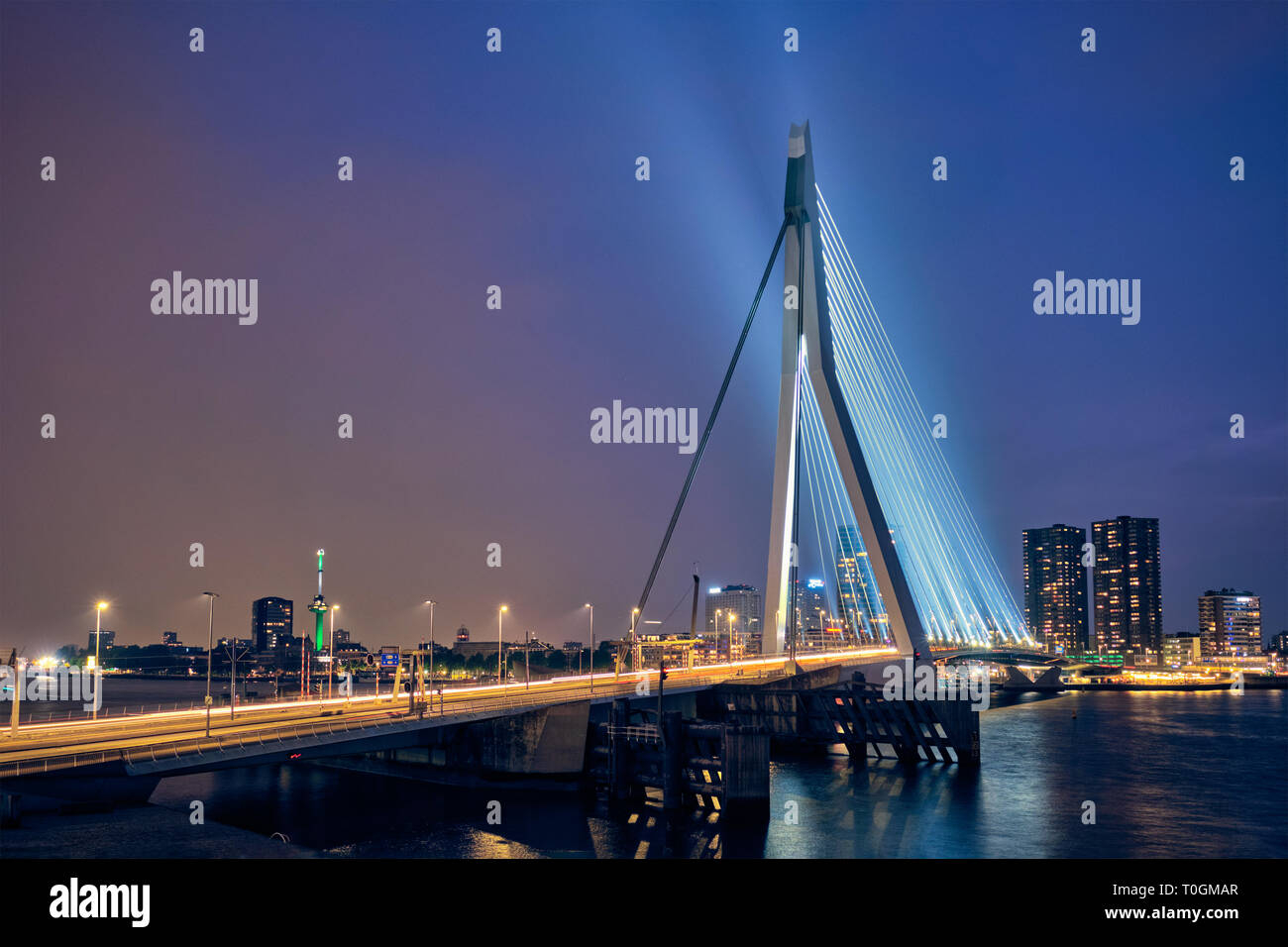 Erasmus Bridge, Rotterdam, Netherlands Stock Photo - Alamy