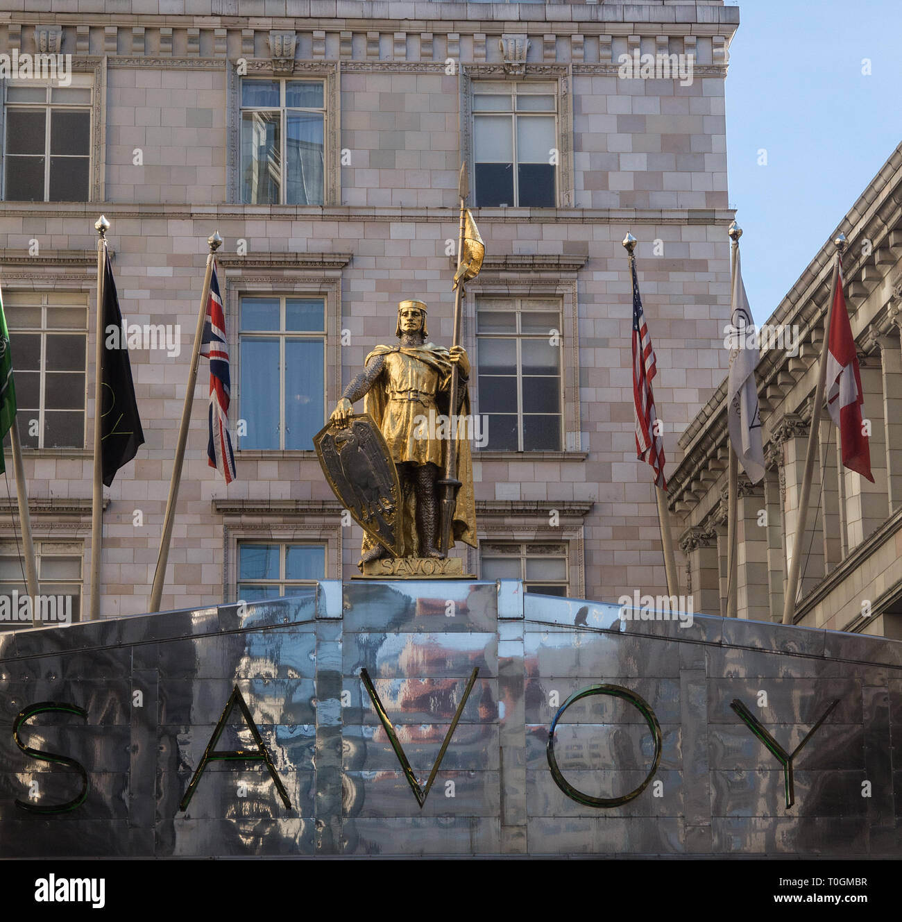 Savoy london entrance hi-res stock photography and images - Alamy