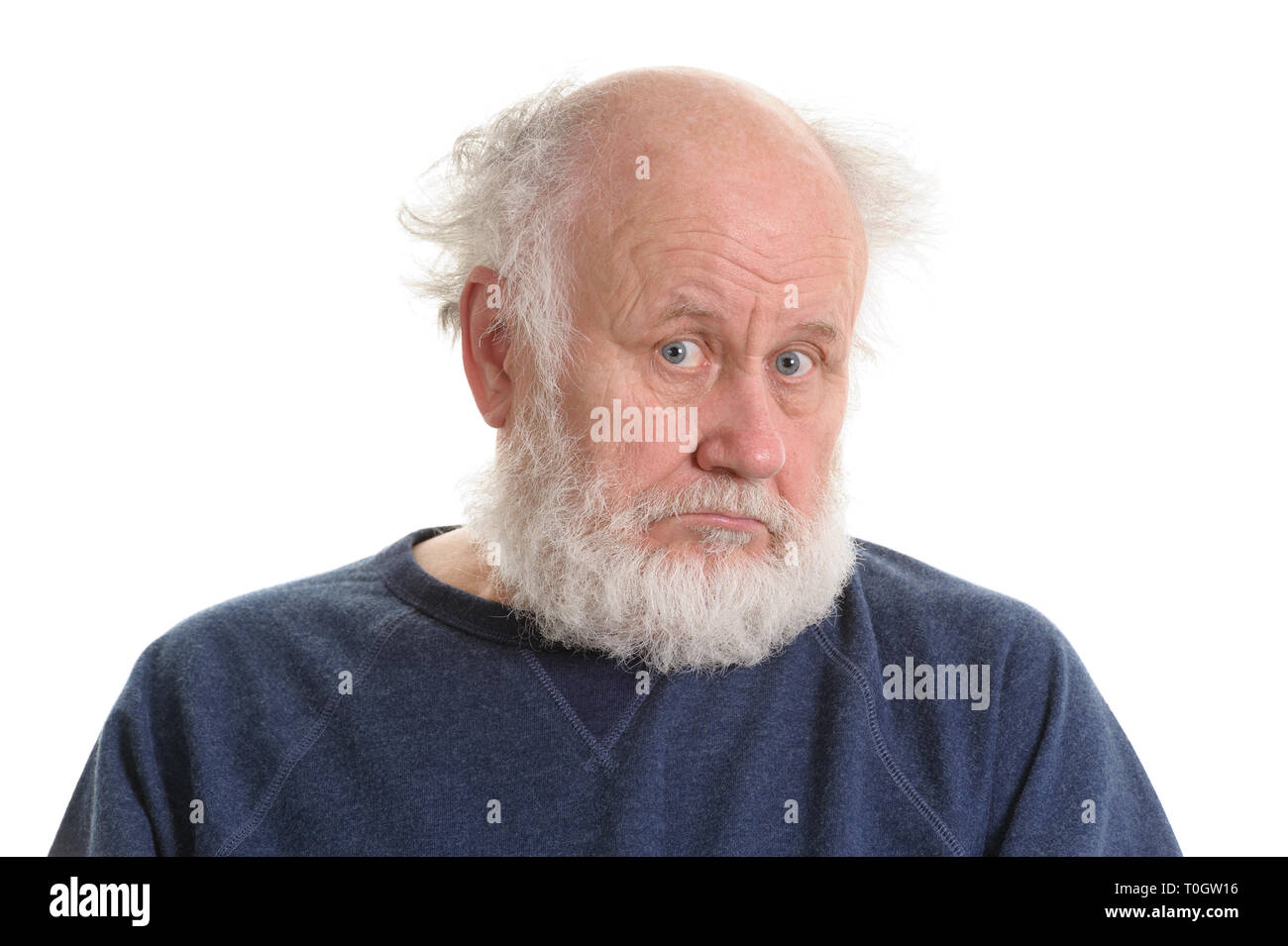 Portrait sad elderly man hi-res stock photography and images - Alamy
