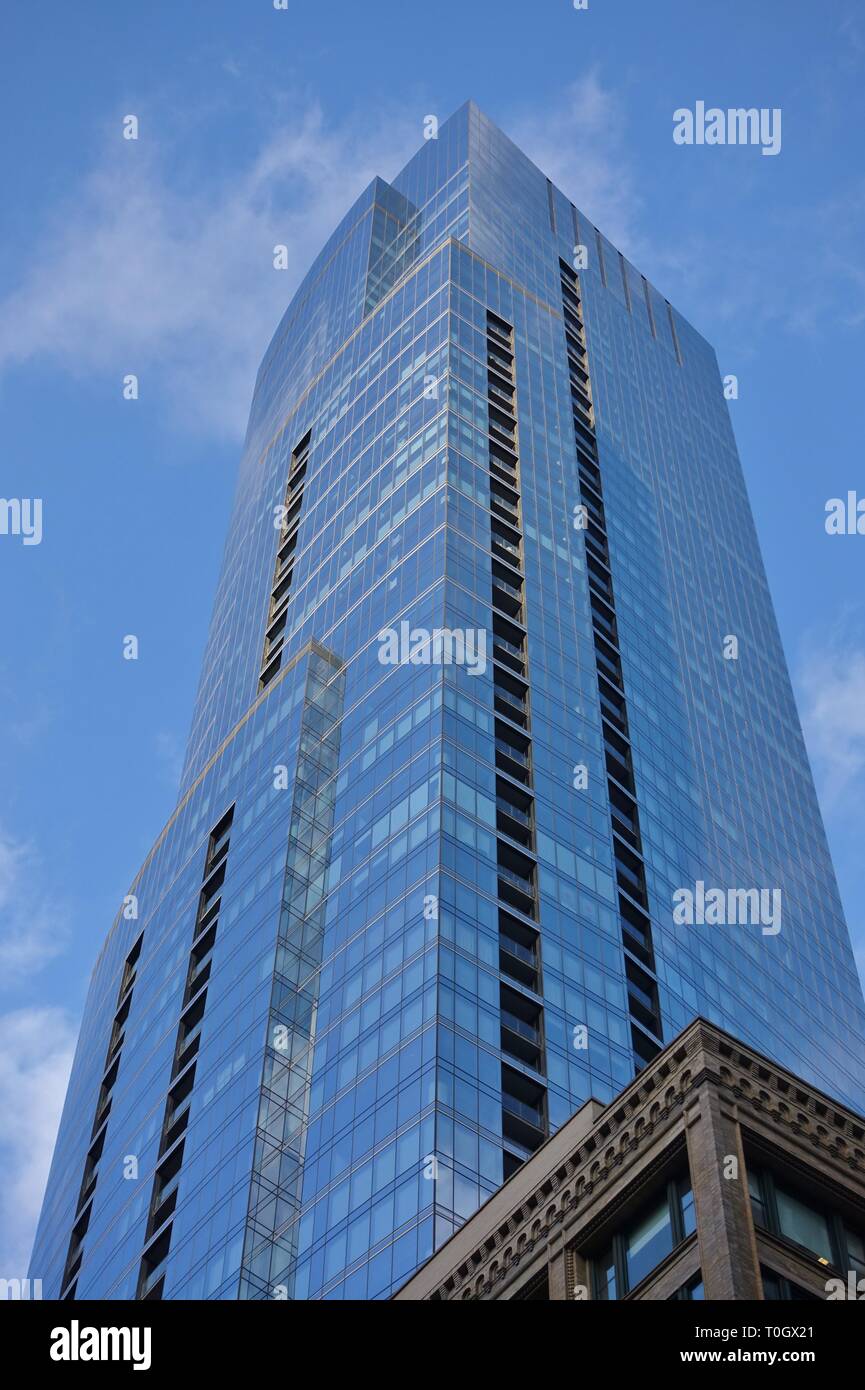 CHICAGO, IL -24 FEB 2019- View of the Legacy, a modern residential ...