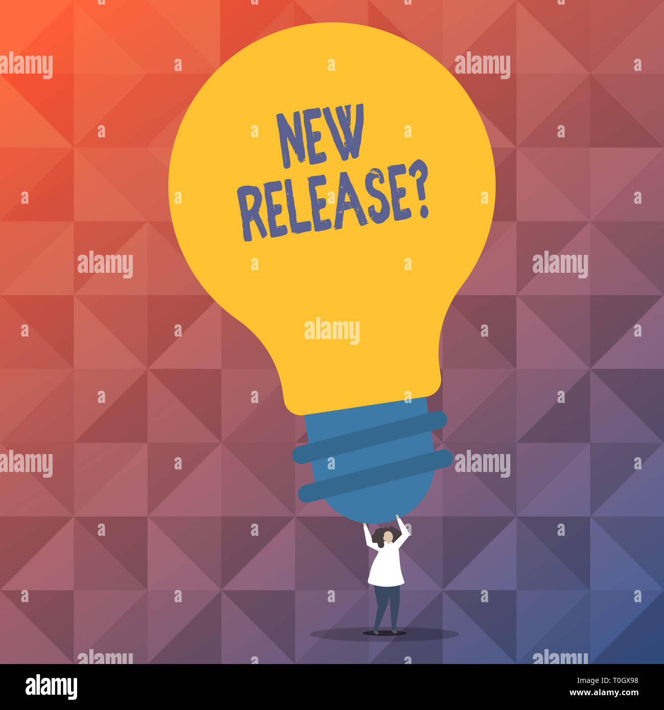 Handwriting text writing New Release Question. Conceptual photo asking ...