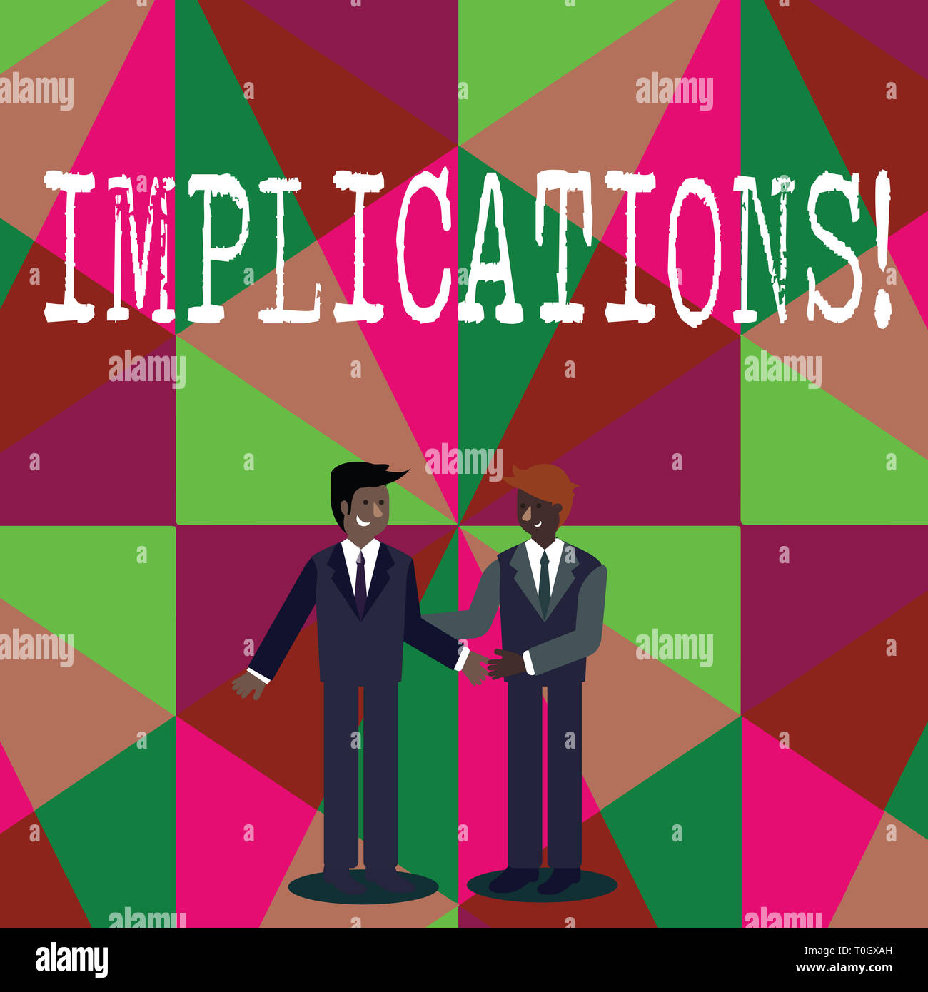 Writing note showing Implications. Business concept for Conclusion ...