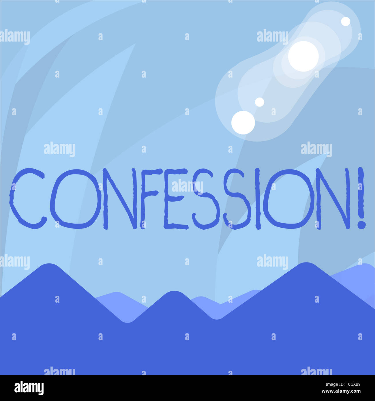 Conceptual hand writing showing Confession. Concept meaning Admission ...