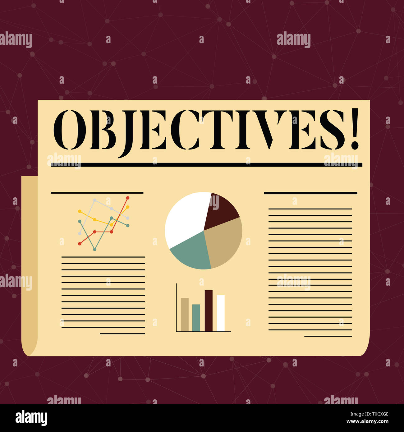 Conceptual hand writing showing Objectives. Concept meaning Goals ...