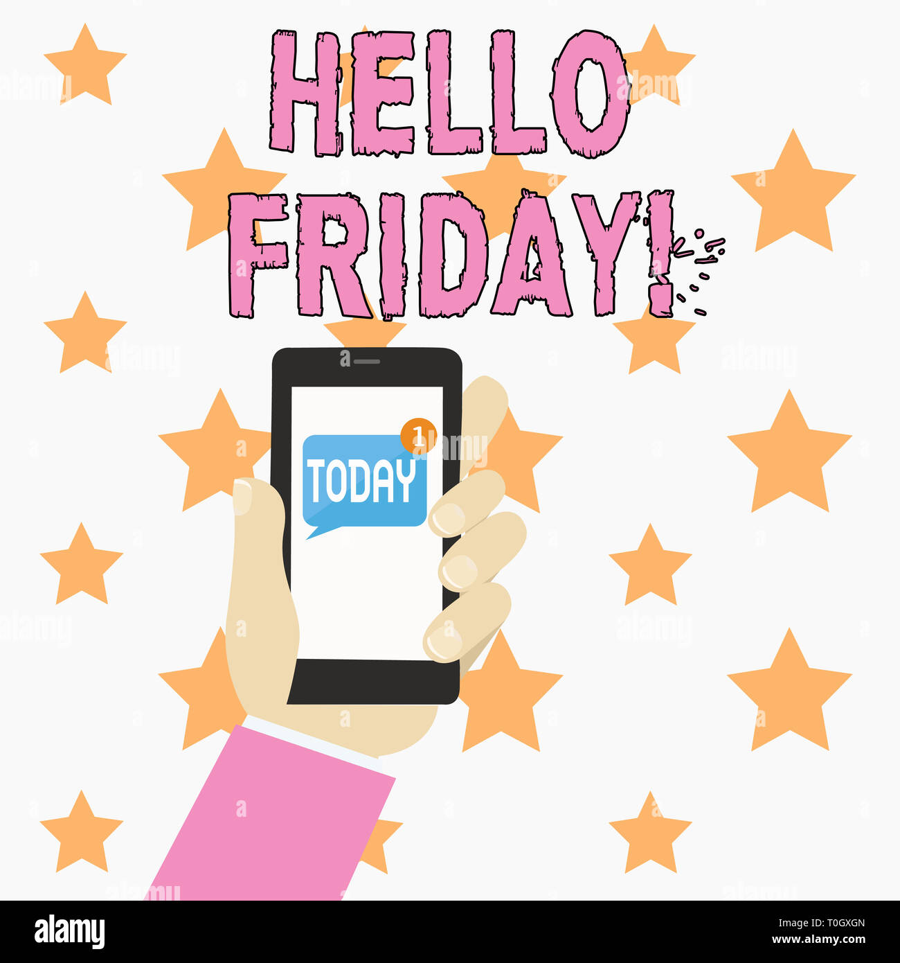 Smartphone text good morning happy hi-res stock photography and images ...