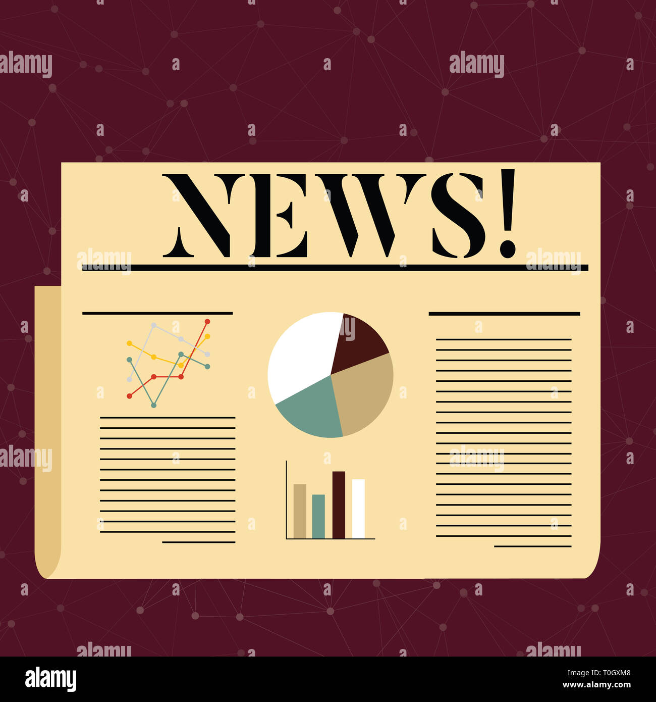 Conceptual hand writing showing News. Concept meaning Report recent ...