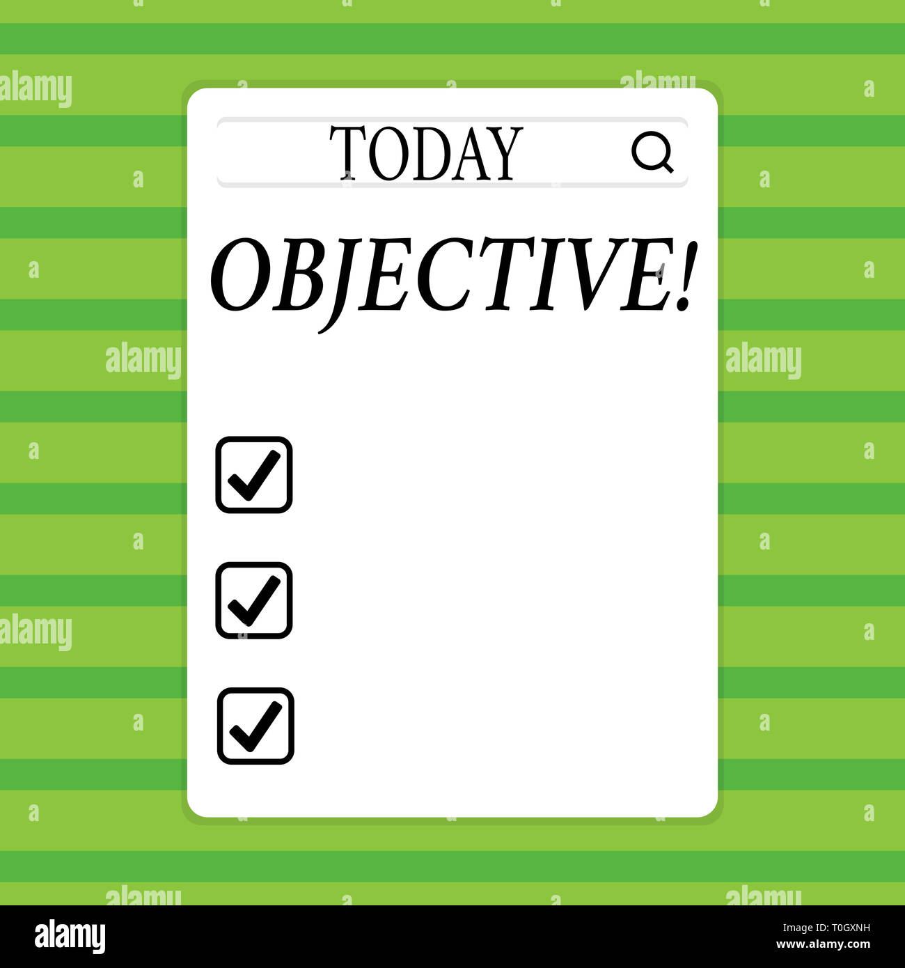 Conceptual hand writing showing Objective. Concept meaning Goal planned ...