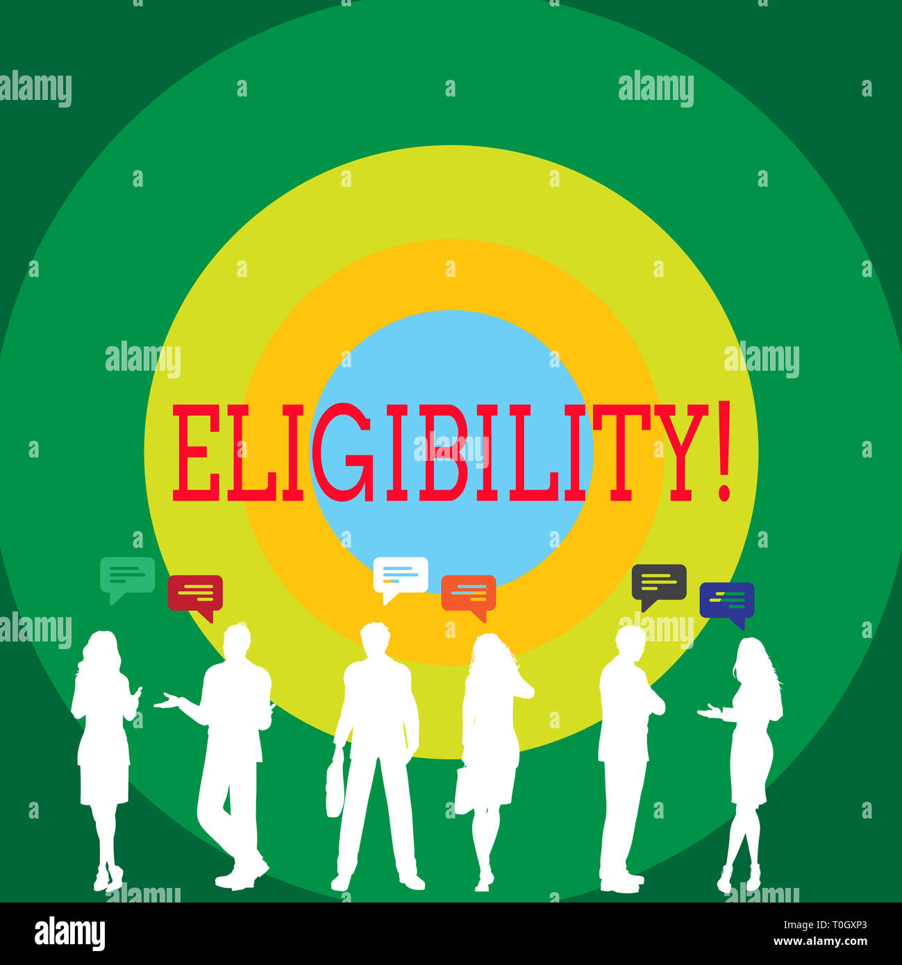 Conceptual hand writing showing Eligibility. Concept meaning State of ...