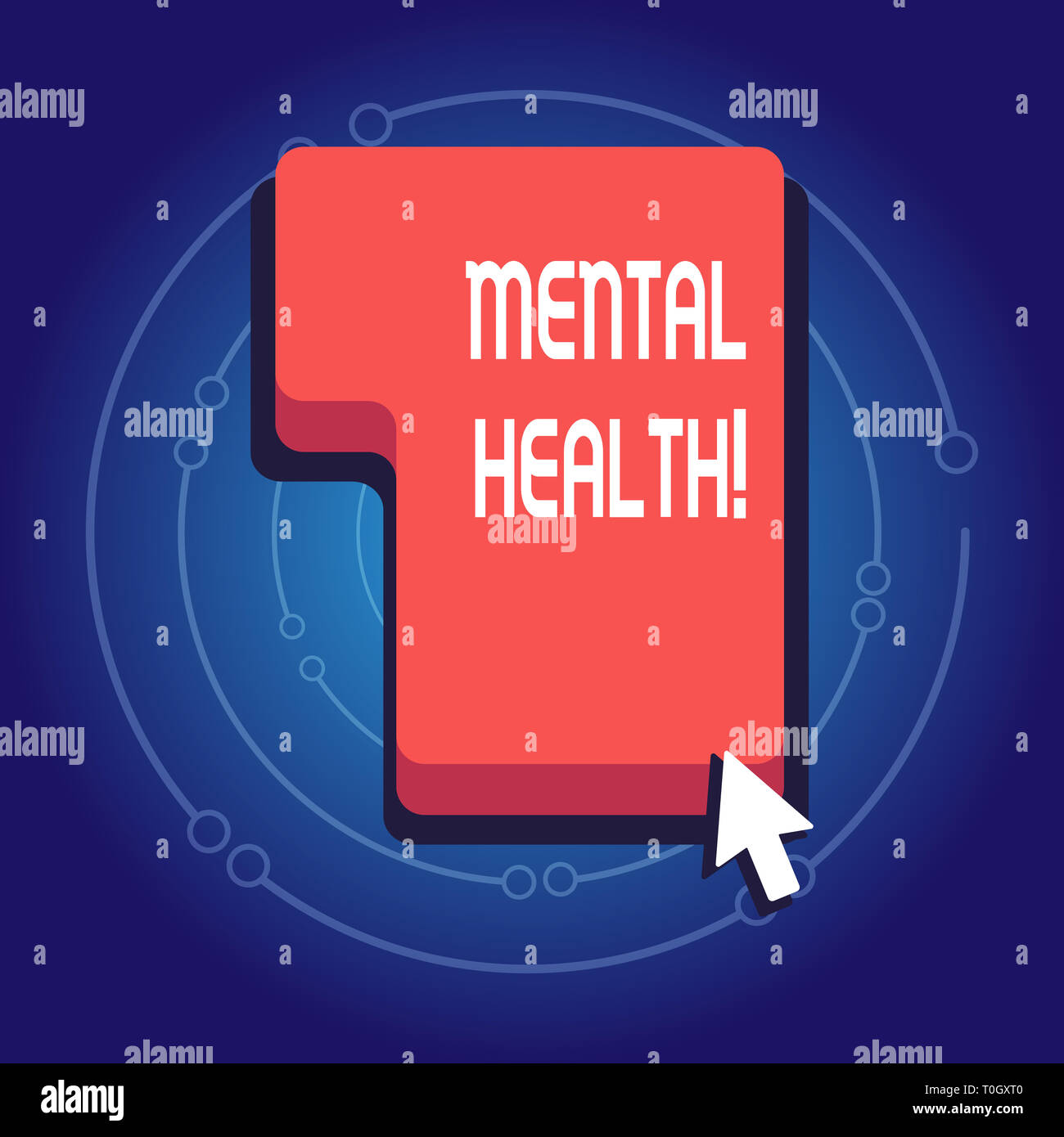 Text sign showing Mental Health. Business photo showcasing ...