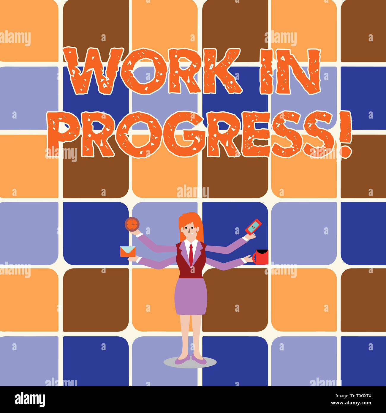 Conceptual hand writing showing Work In Progress. Concept meaning ...