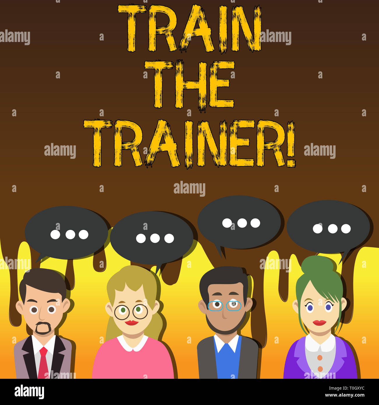 Handwriting text writing Train The Trainer. Conceptual photo Learning ...