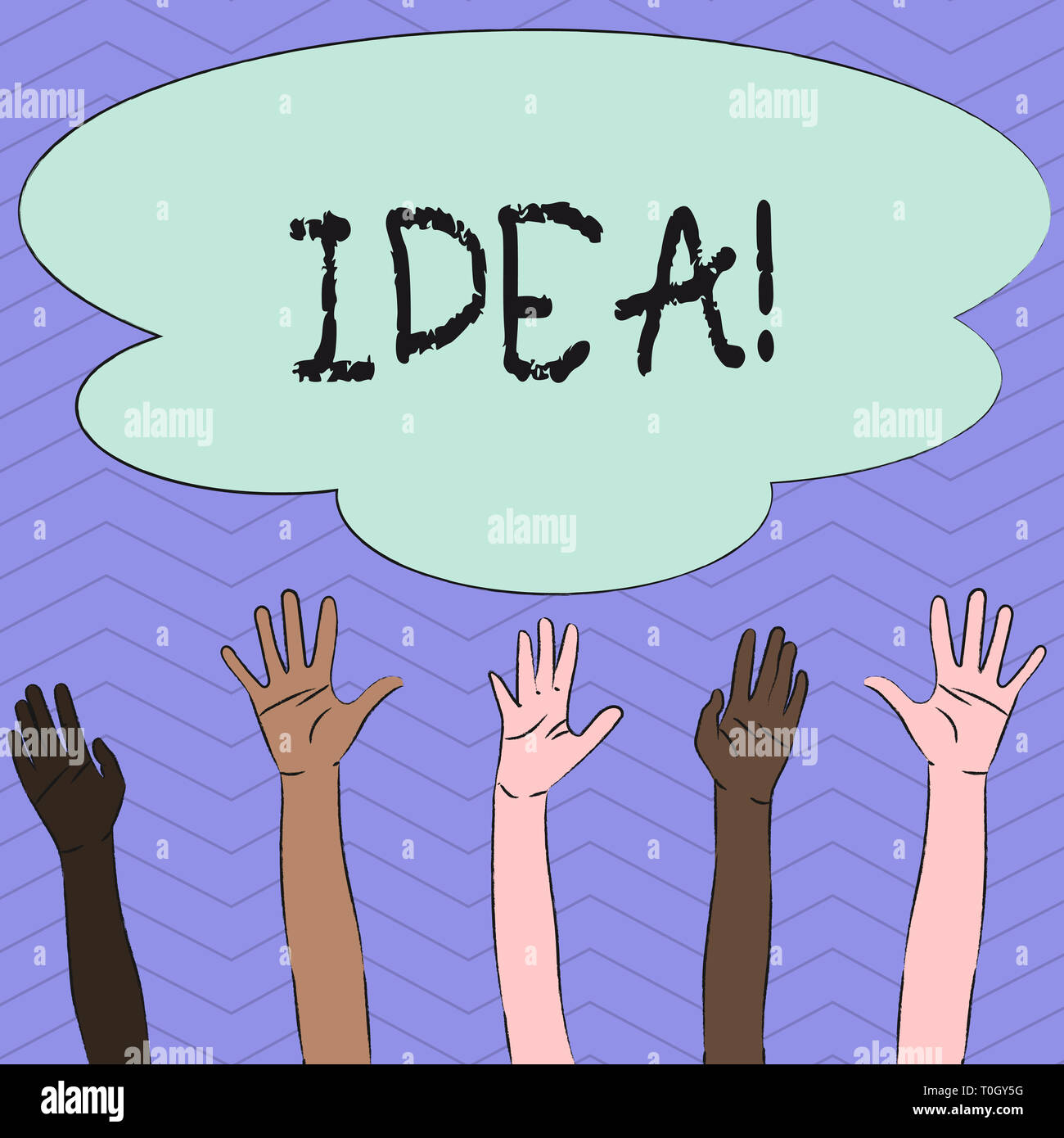 Conceptual hand writing showing Idea. Concept meaning Creative Innovative Thinking Imagination ...