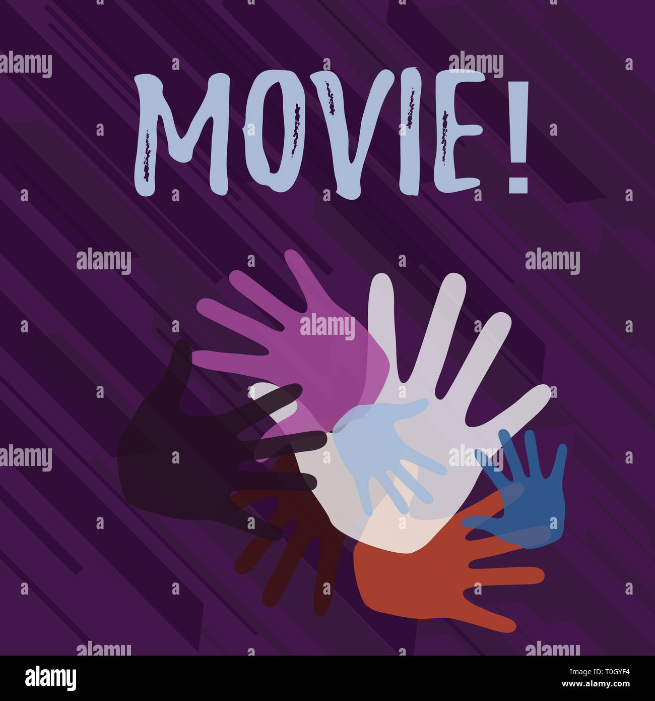 Handwriting text Movie. Conceptual photo Cinema or television film ...