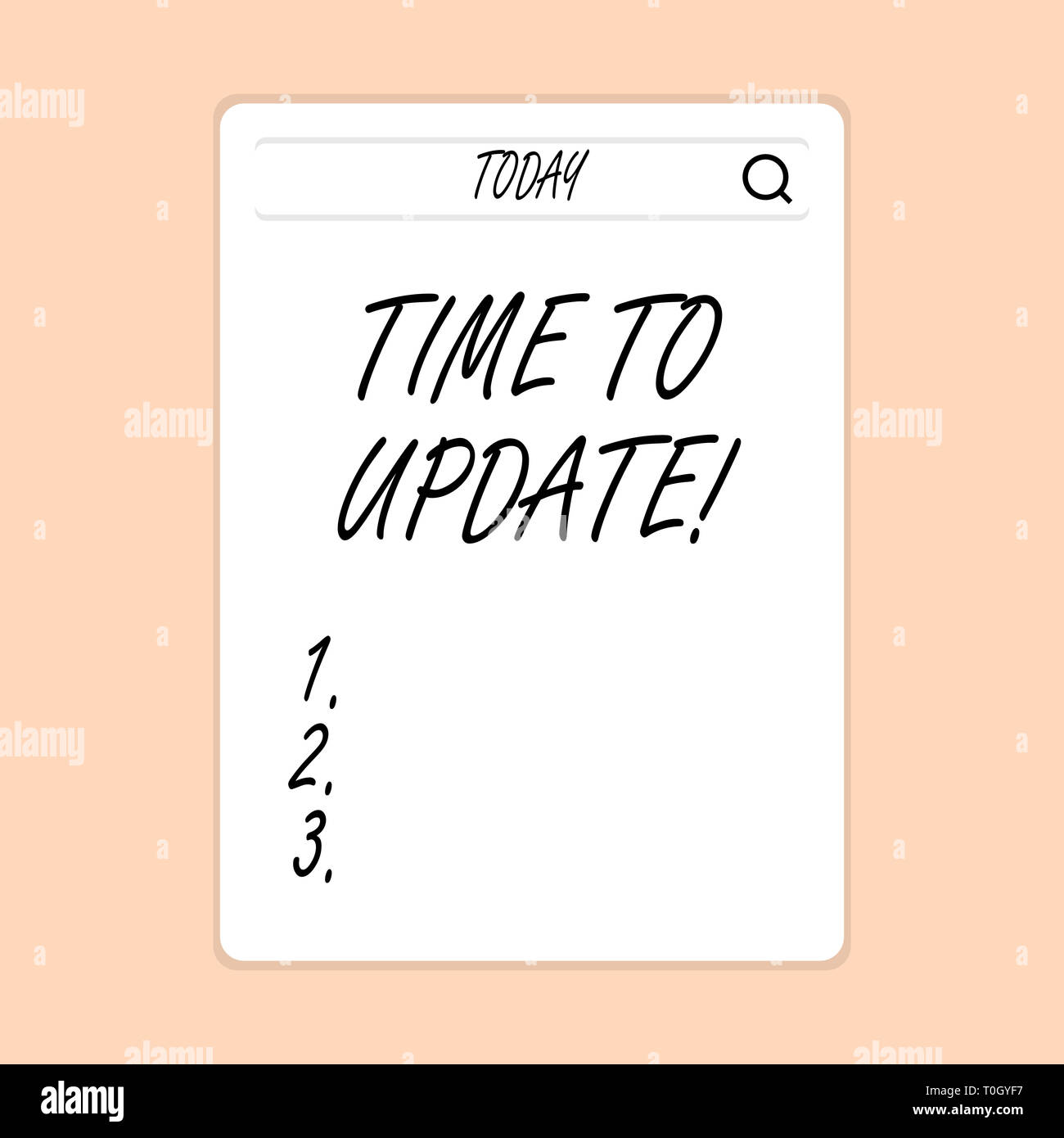 Handwriting Text Writing Time To Update Conceptual Photo This Is Right