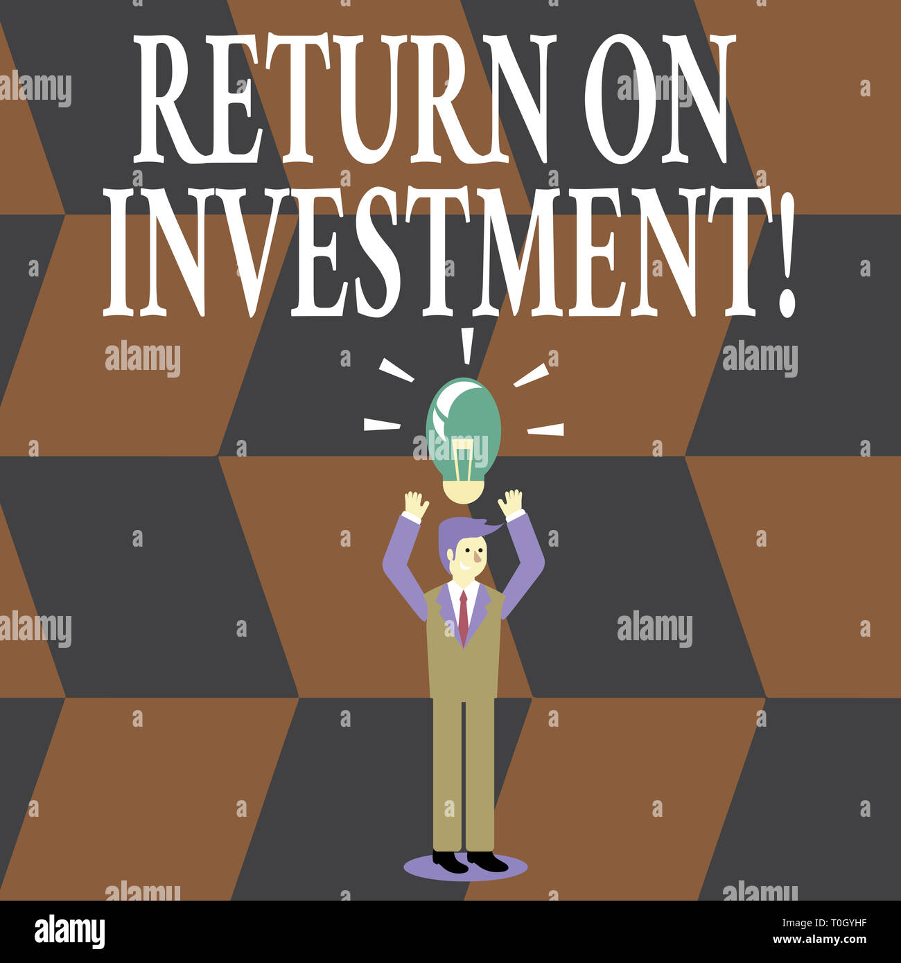 Writing note showing Return On Investment. Business concept for ...
