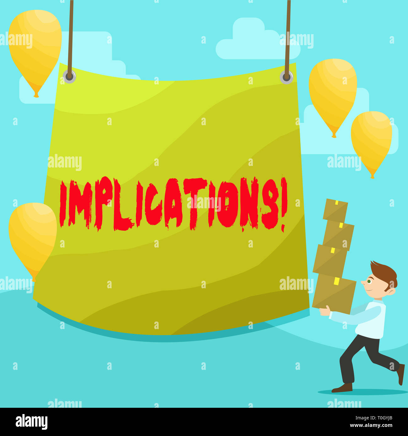 Text sign showing Implications. Business photo text Conclusion State of ...