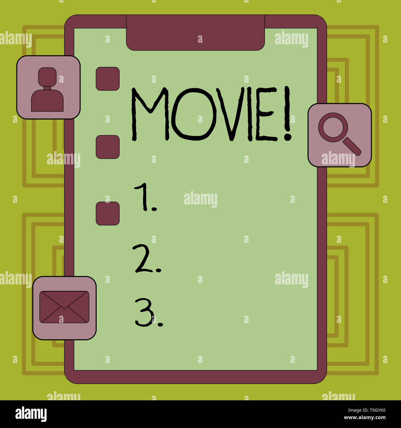 Conceptual hand writing showing Movie. Concept meaning Cinema or ...