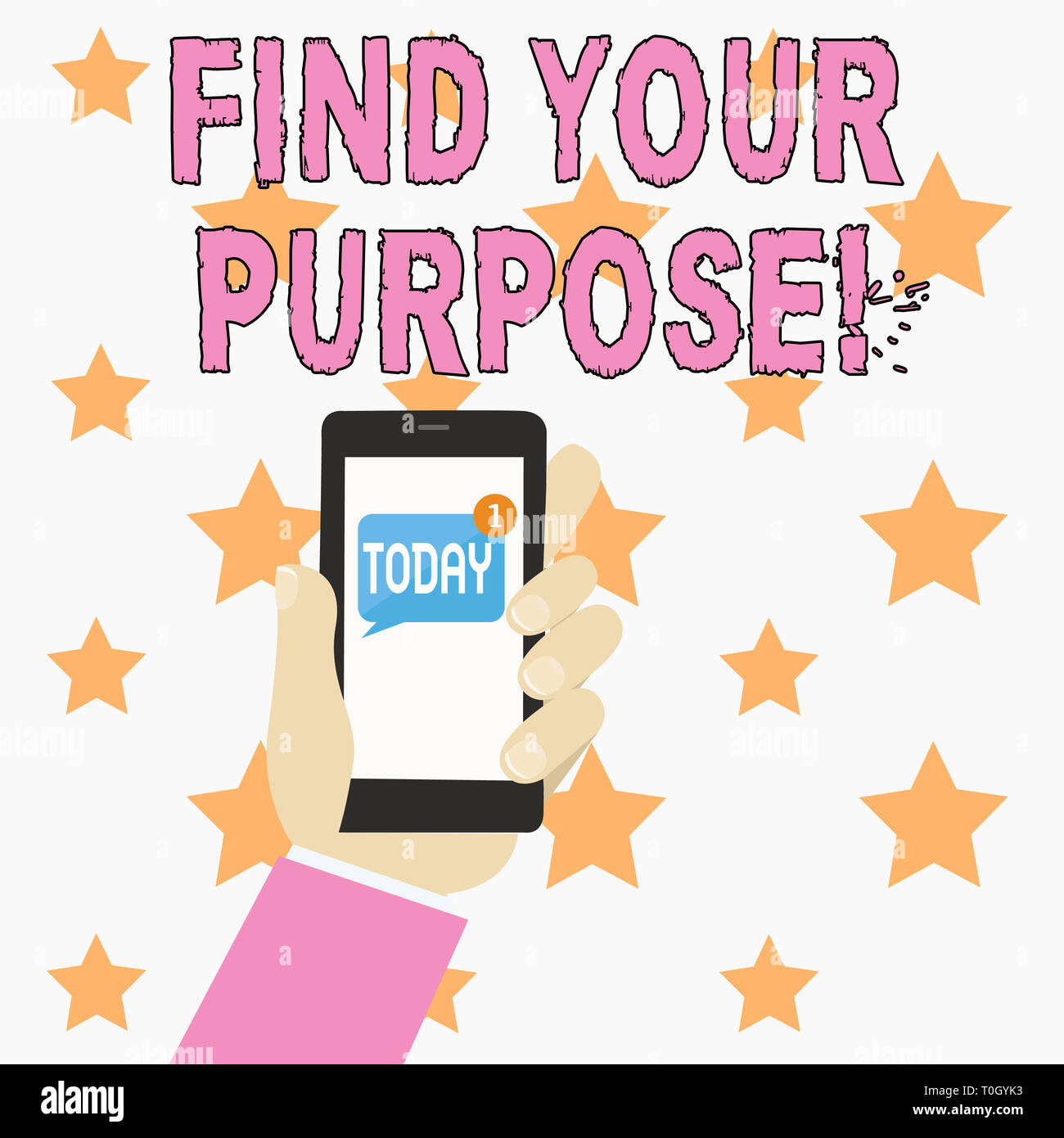 Text sign showing Find Your Purpose. Business photo showcasing reason ...
