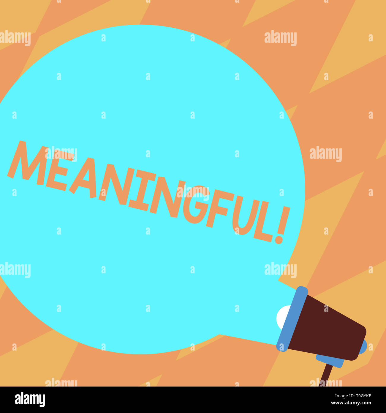 Text sign showing Meaningful. Business photo showcasing Having meaning ...