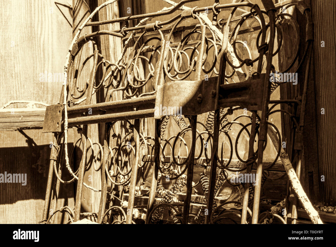 Old Antique Bed Springs Stock Photo - Alamy