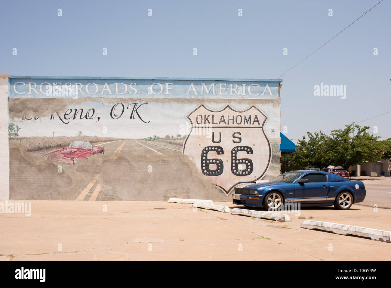 Route 66 has many beautiful iconic murals such as this one, which is ...