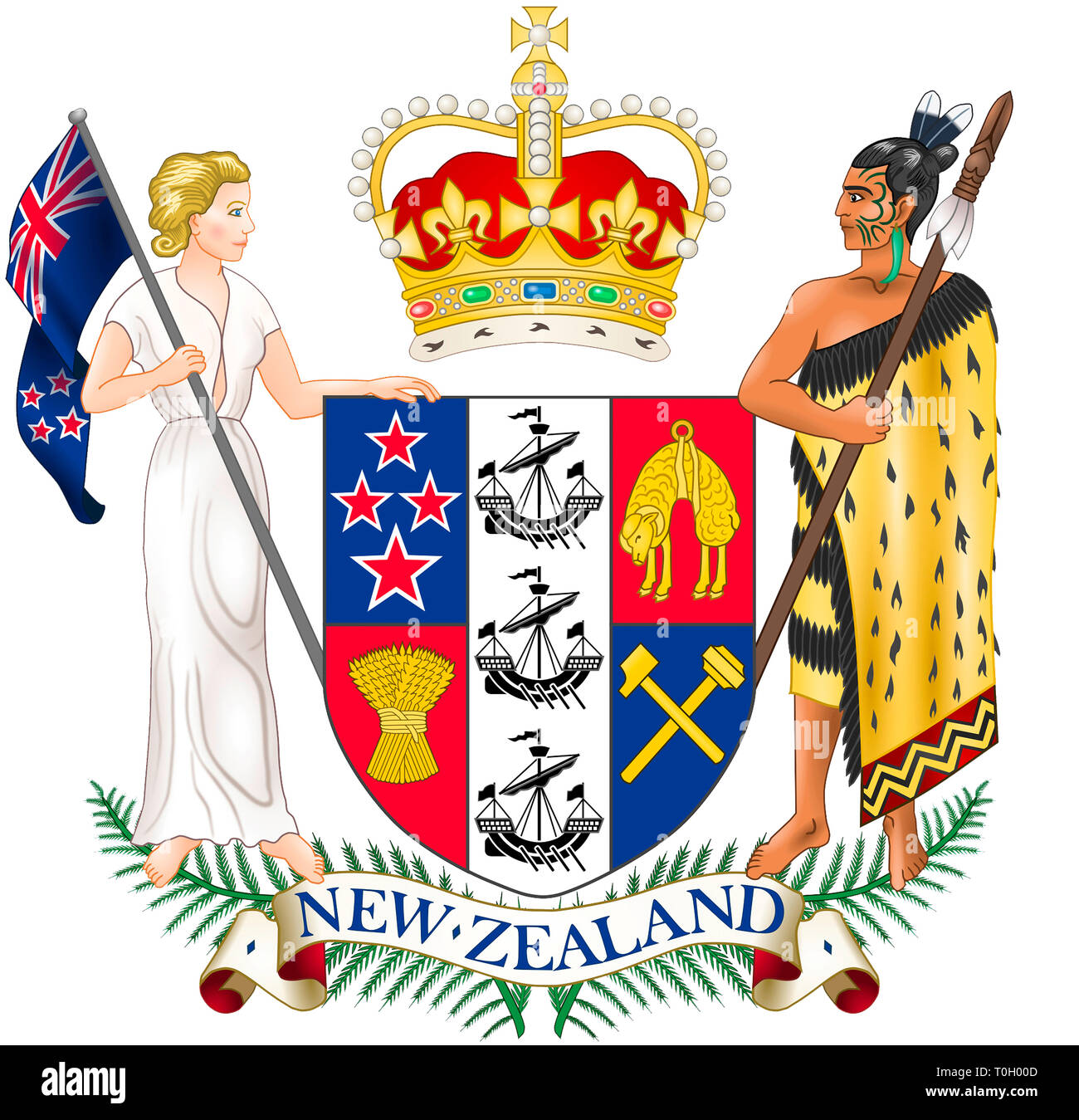 National logo new zealand hi-res stock photography and images - Alamy