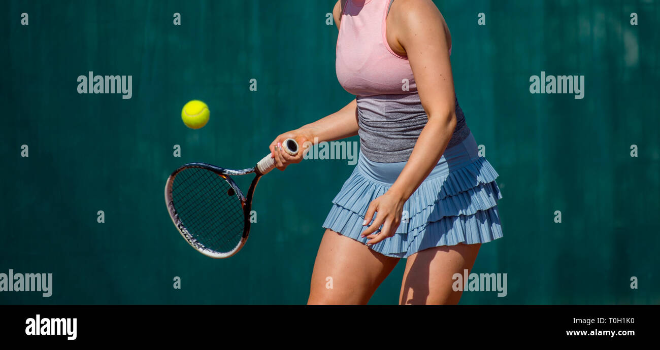 Focused recreational tennis player hi-res stock photography and images ...
