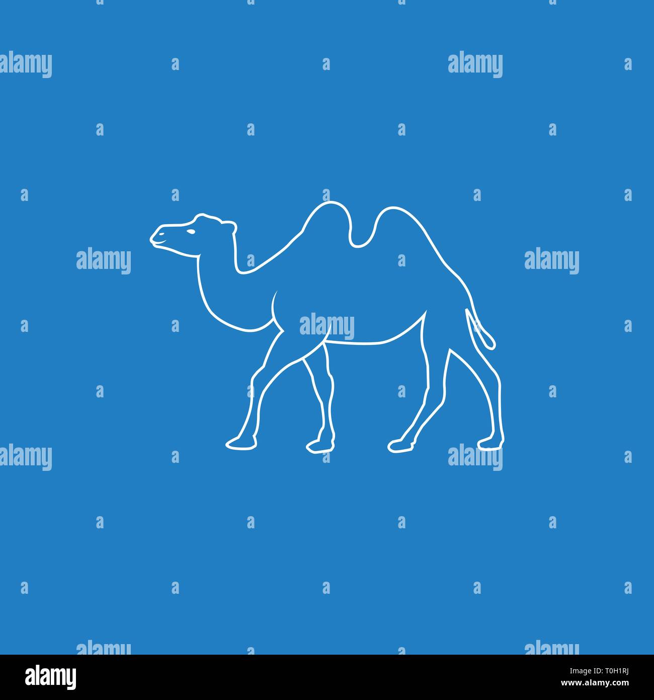 Camel Line Art silhouette vector Stock Vector Image & Art - Alamy