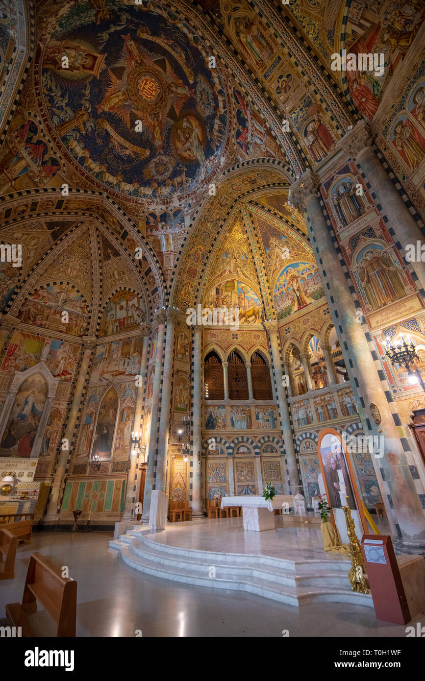 Lecce, Puglia, Italy - Inside interior of the church Parish of St ...