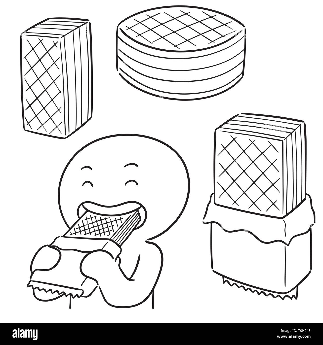 vector set of wafer Stock Vector Image & Art - Alamy