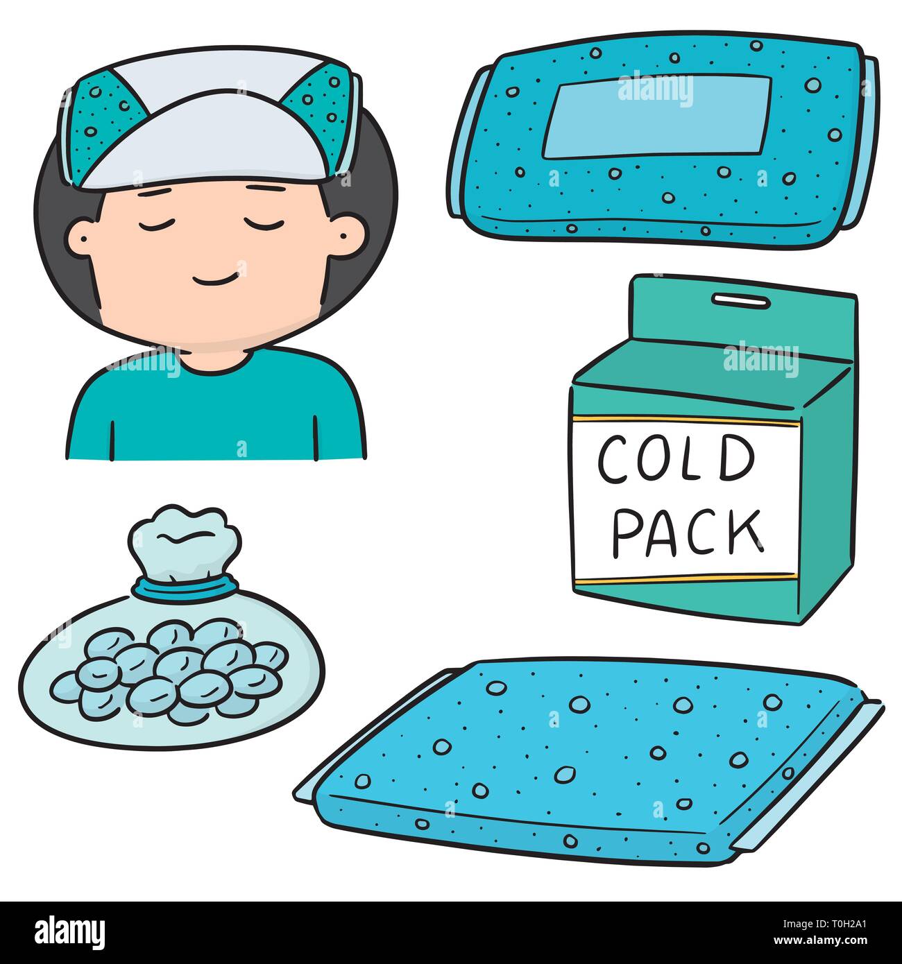 vector set of cold pack Stock Vector Image & Art - Alamy