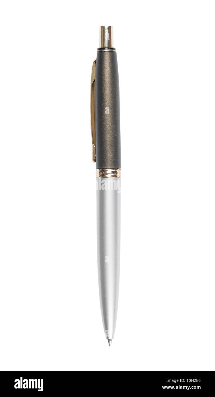 Mechanical ballpoint pen isolated on white Stock Photo - Alamy