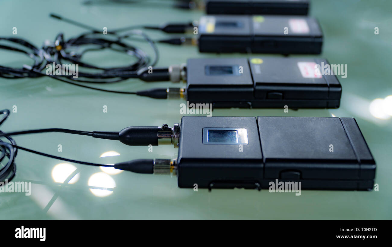 Miniature microphone hi-res stock photography and images - Alamy