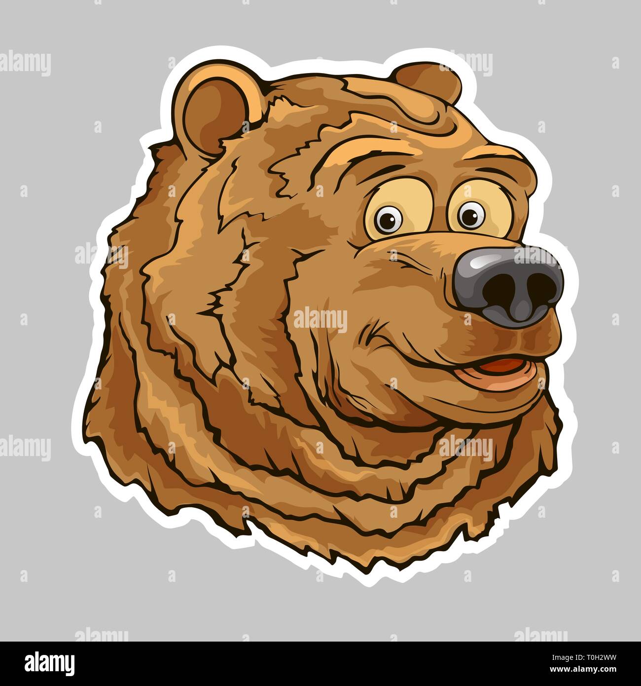 Cute bear baby head Stock Vector Images - Alamy