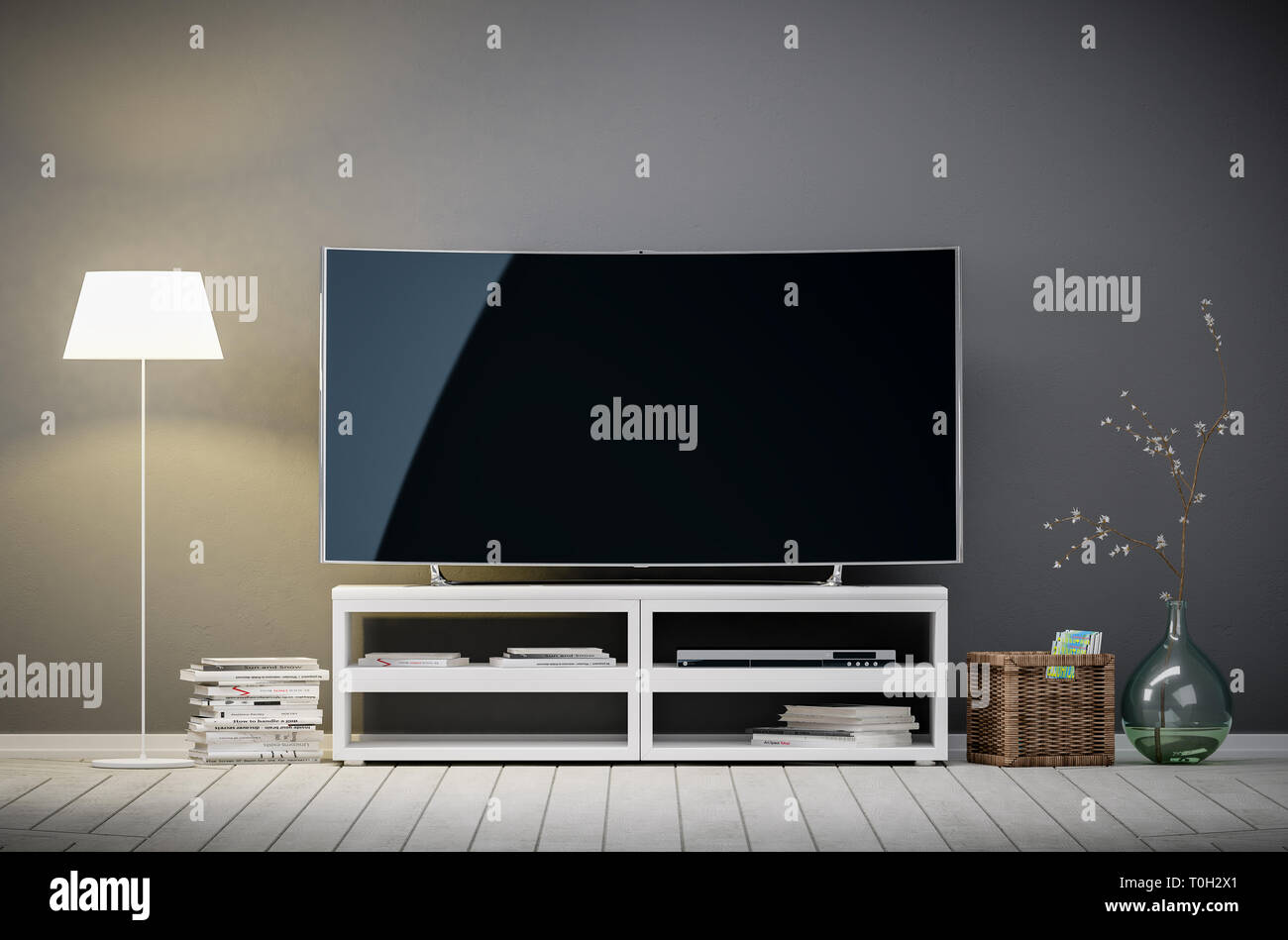 Blank tv in room hi-res stock photography and images - Alamy