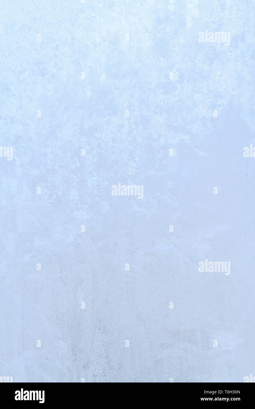 Frosty patterns on a frozen ice box in the early morning Stock Photo ...