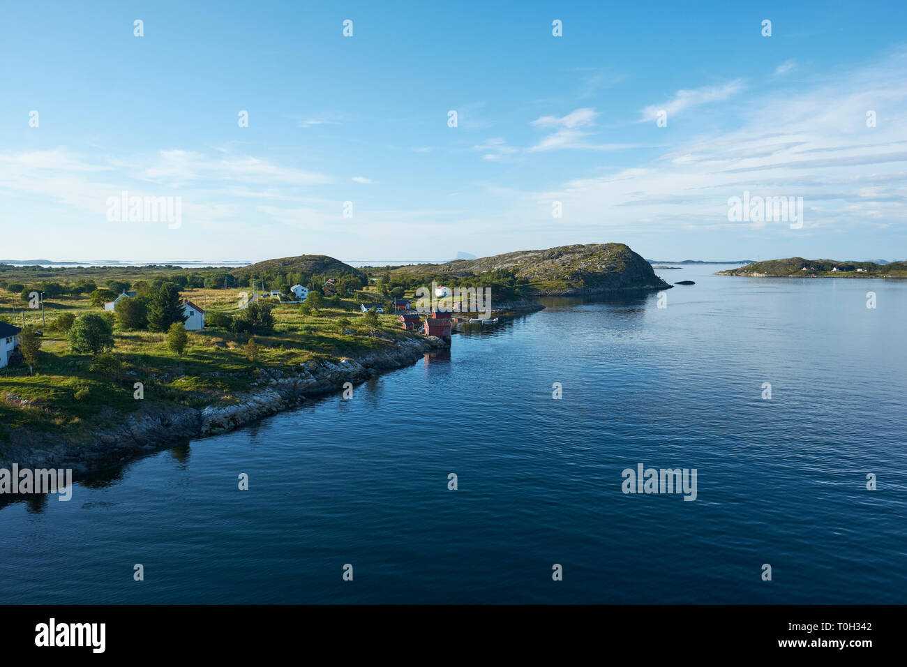 The island of Nord-Heroy in Herøy, Nordland Helgeland Norway Stock ...